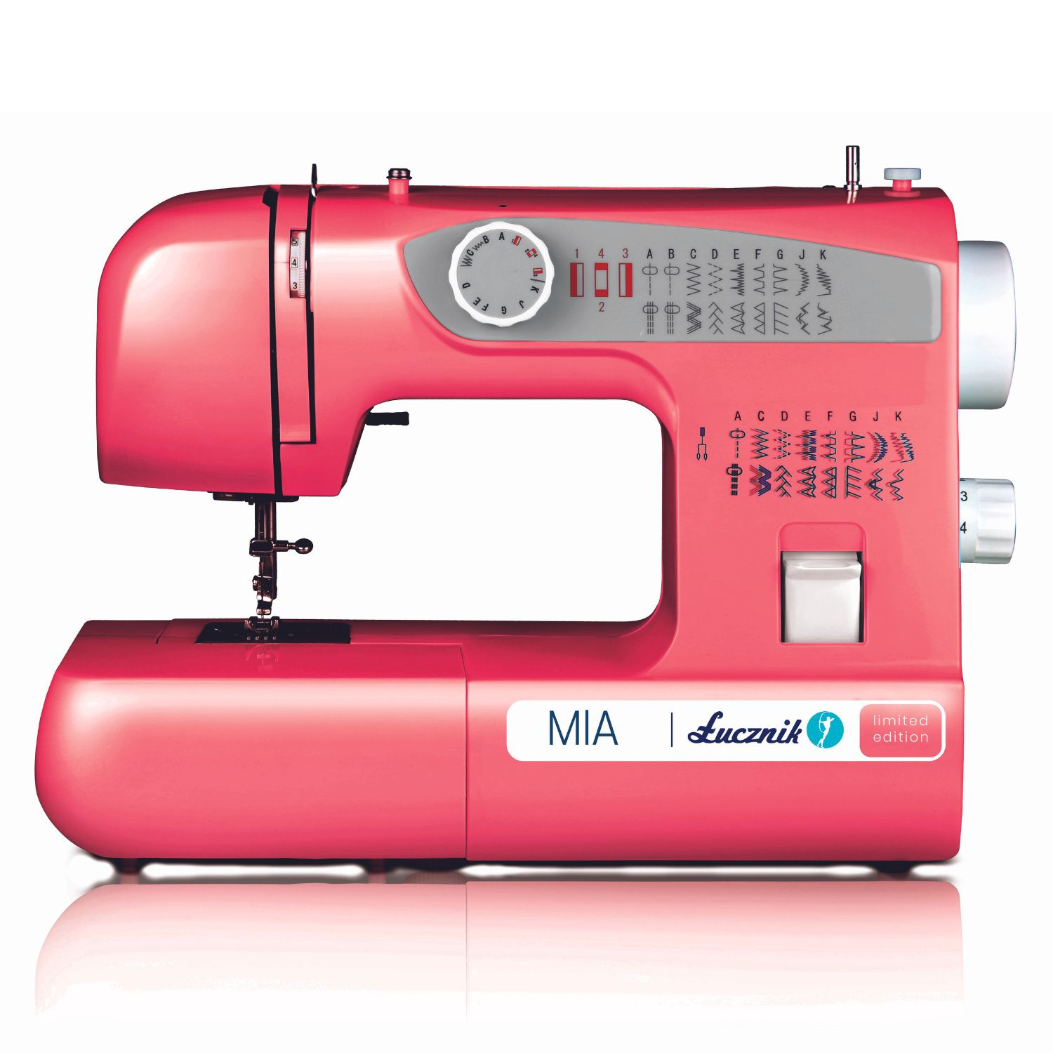 Lucznik Mia sewing machine Nowy \ pink | Sewing machines \ Mechanical ...