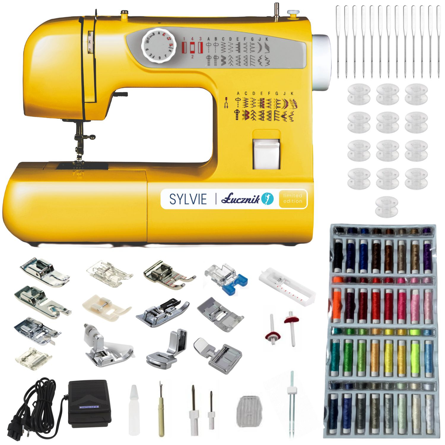 Lucznik SYLVIE sewing machine with accessories | Sewing machines ...