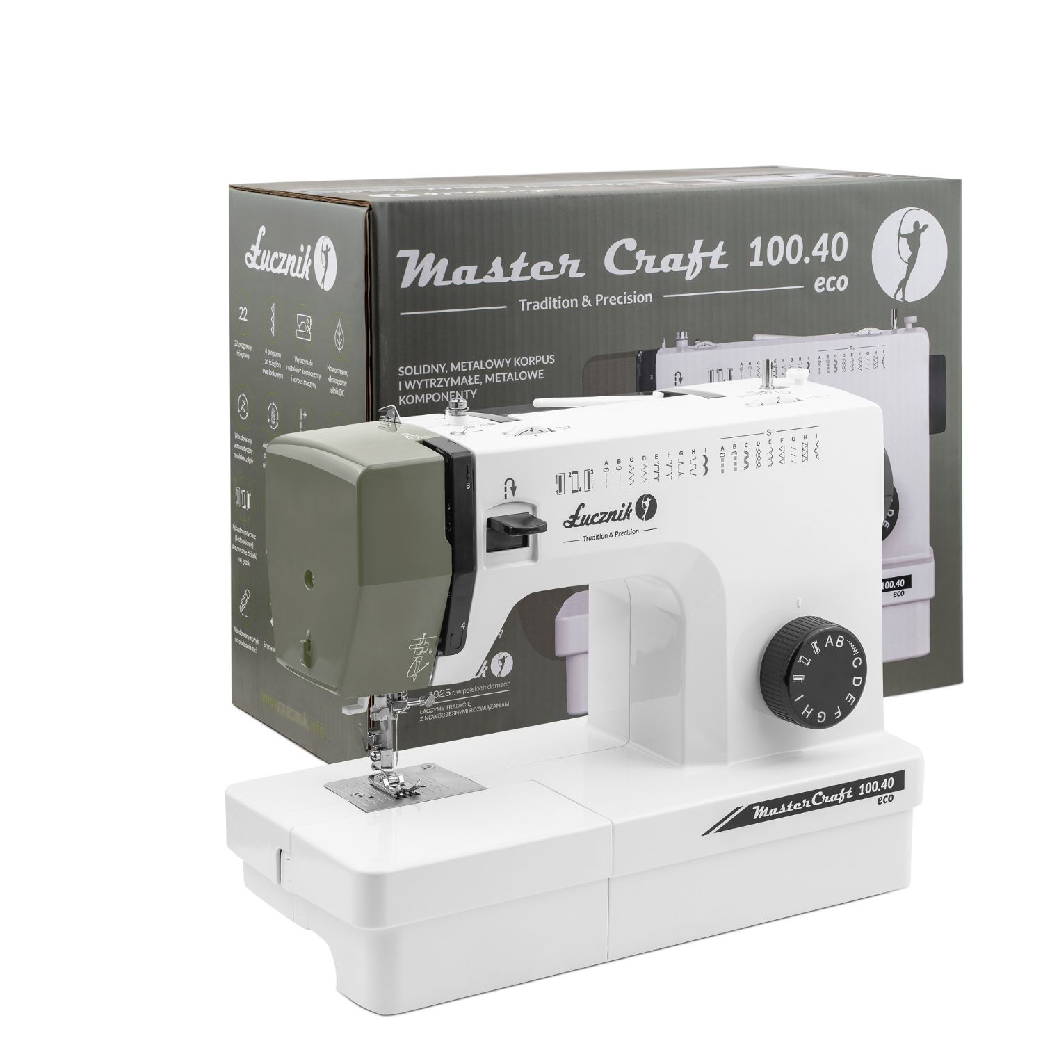 Maszyna do szycia Łucznik Master Craft 100.40 eco | Galeria Łucznik